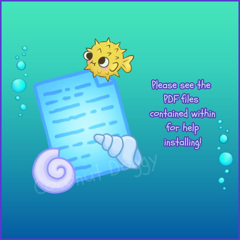 Ocean Menagerie Desktop & Phone Theme Pack Custom Organizer Set With ...