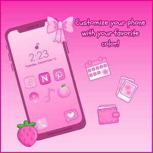 Pink Desktop & Phone ICON Pack!| Custom Icons for Android, Iphone, Ios ...