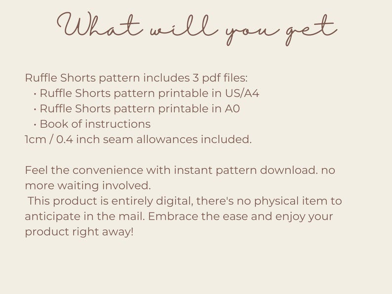 Ruffle Shorts Sewing Pattern, Beginner-friendly Ruffle Shorts Design, Perfect for Summer DIY ...