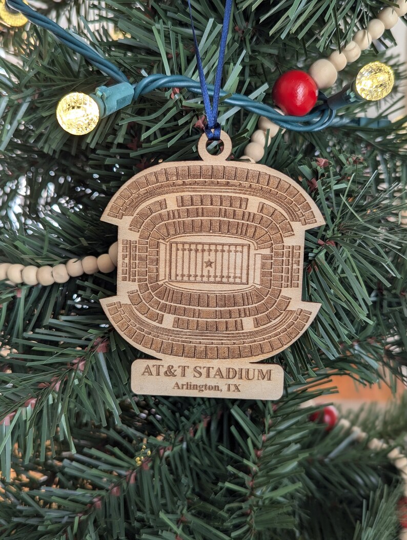 Professional Football Stadium Ornament - Etsy