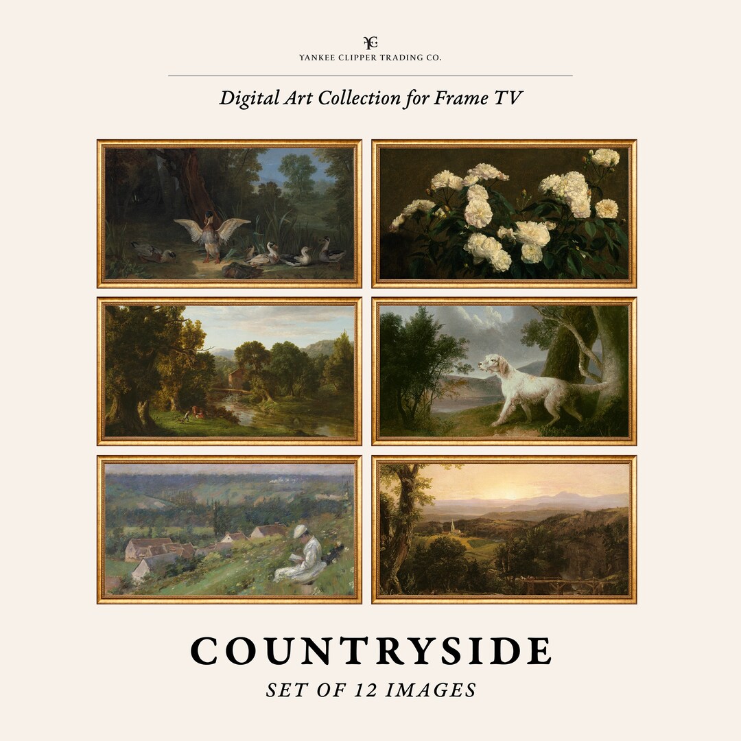 Samsung Frame TV Art Collection | Countryside Set of 12 | Museum Grade ...