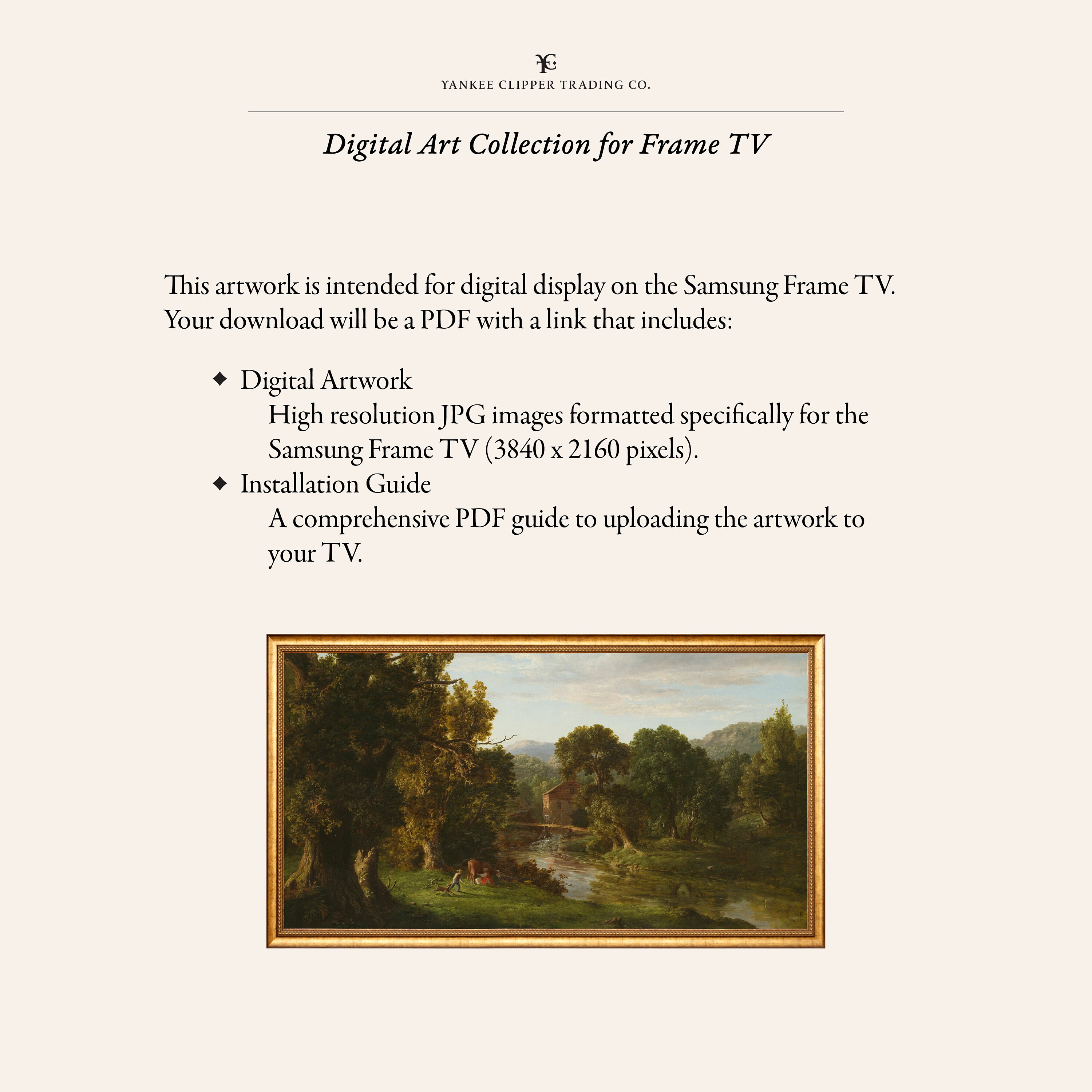 Samsung Frame TV Art Collection | Countryside Set of 12 | Museum Grade ...