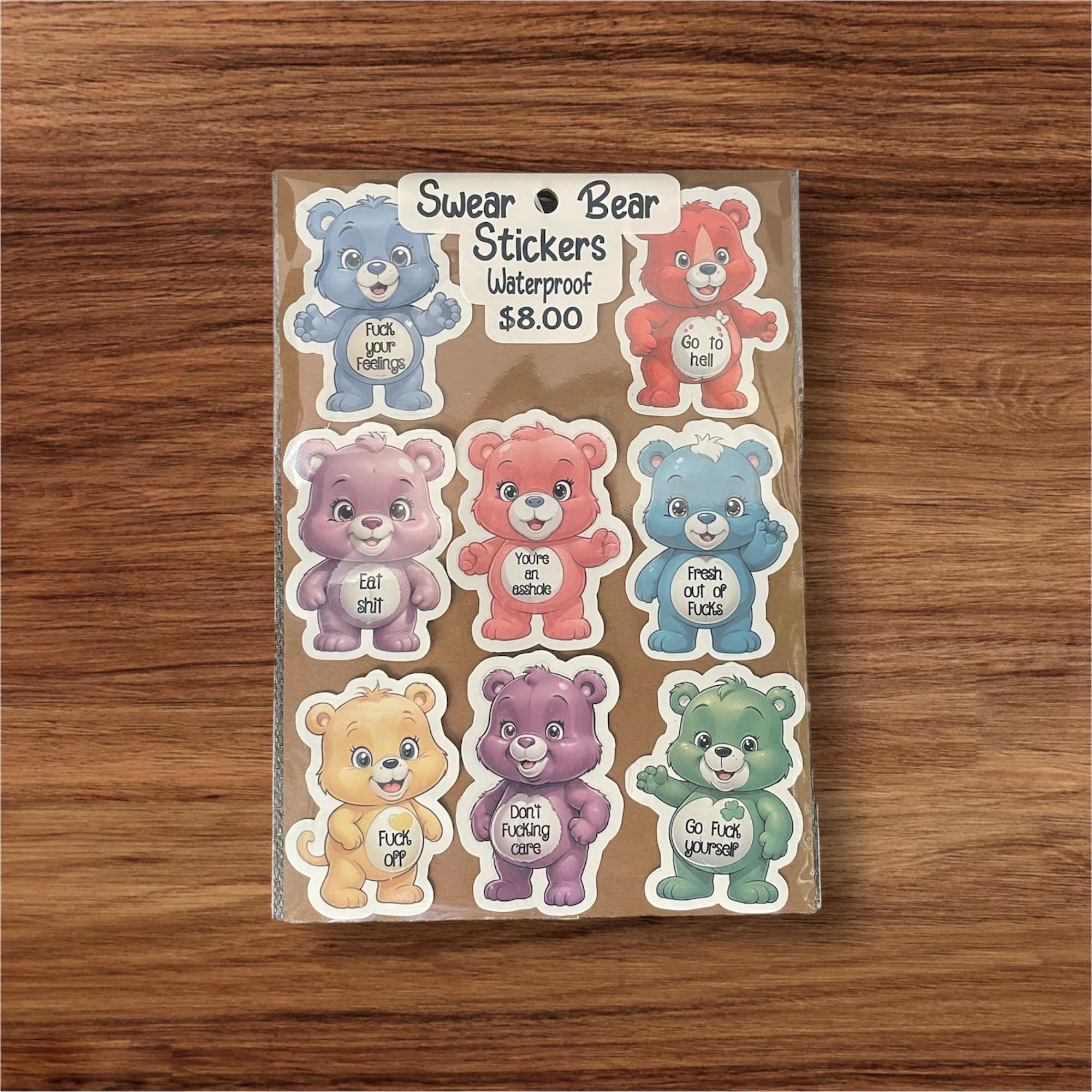 Swear Bear Stickers - Etsy
