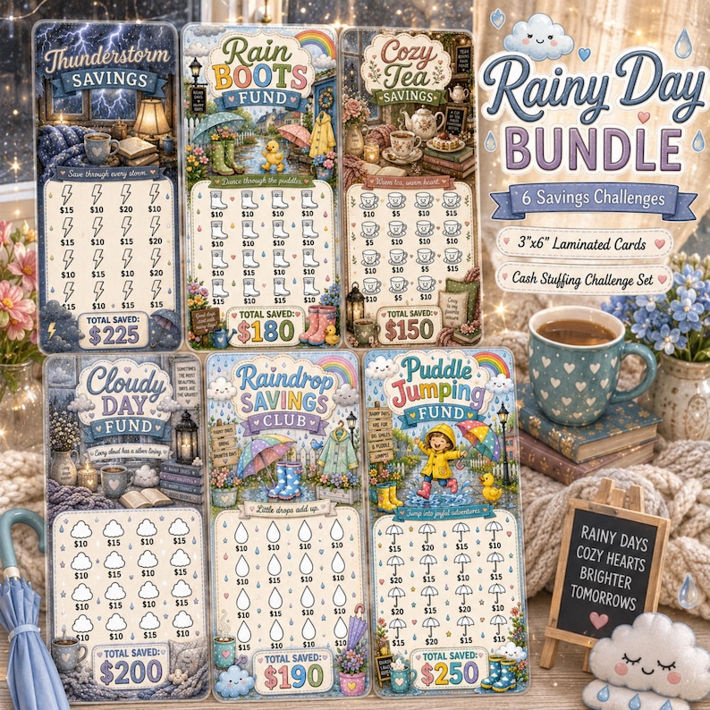 Ultimate Savings Challenge Bundle Digital Download | 150+ Cash Stuffing ...