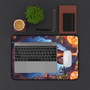 Furry Wolf Girl Desk Mat NSFW Anthro Computer Accessory and Decor ...