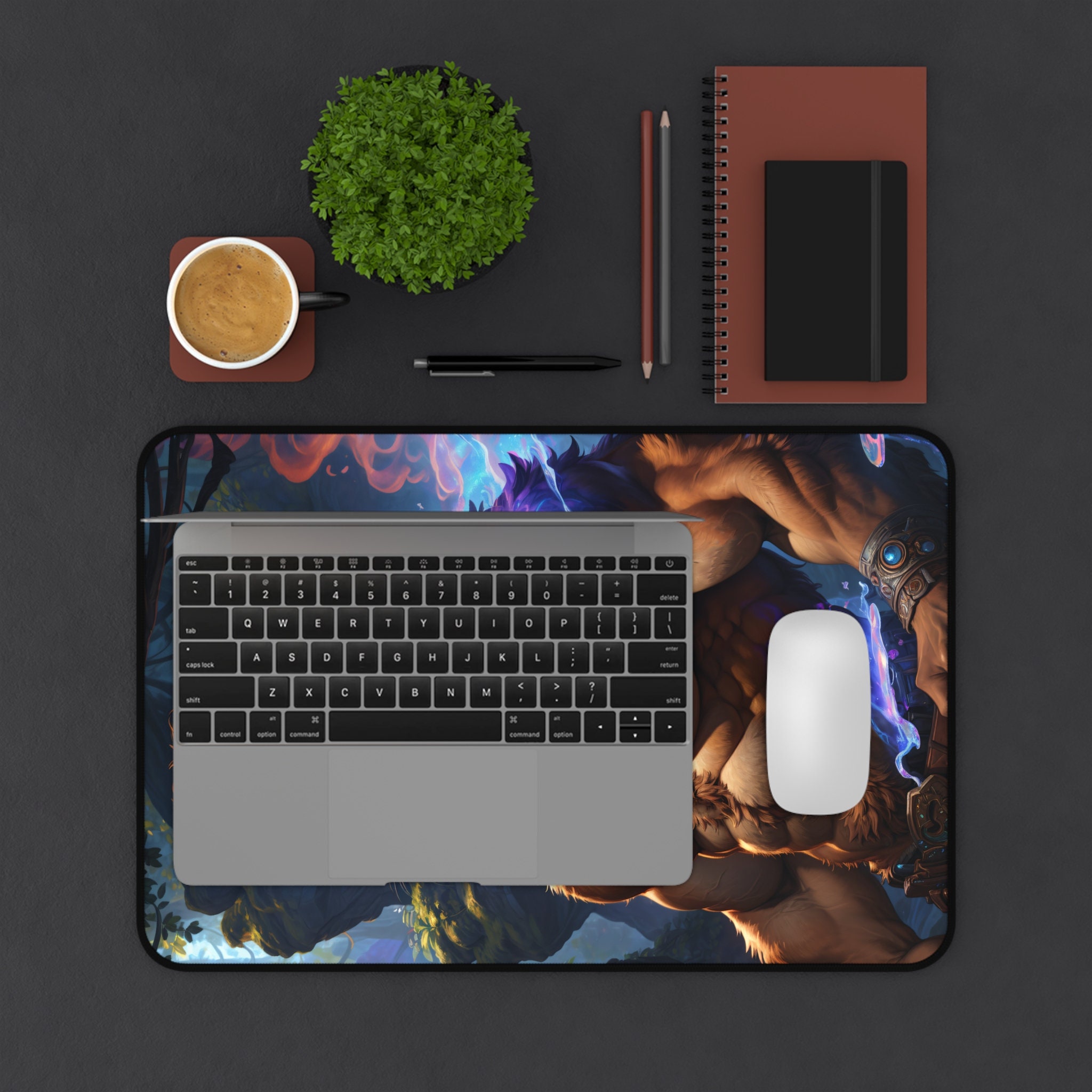 Magical Lion Fursona Desk Mat Furry Decor for Your Home or Office - Etsy