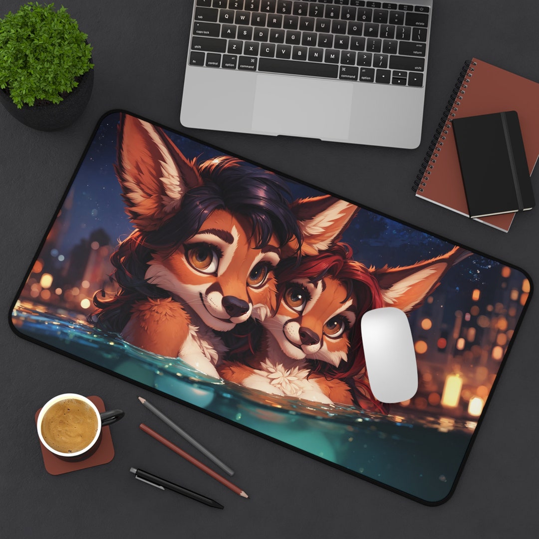 Furry Girls in the Pool Desk Mat Furry Decor for Your Home or Office - Etsy