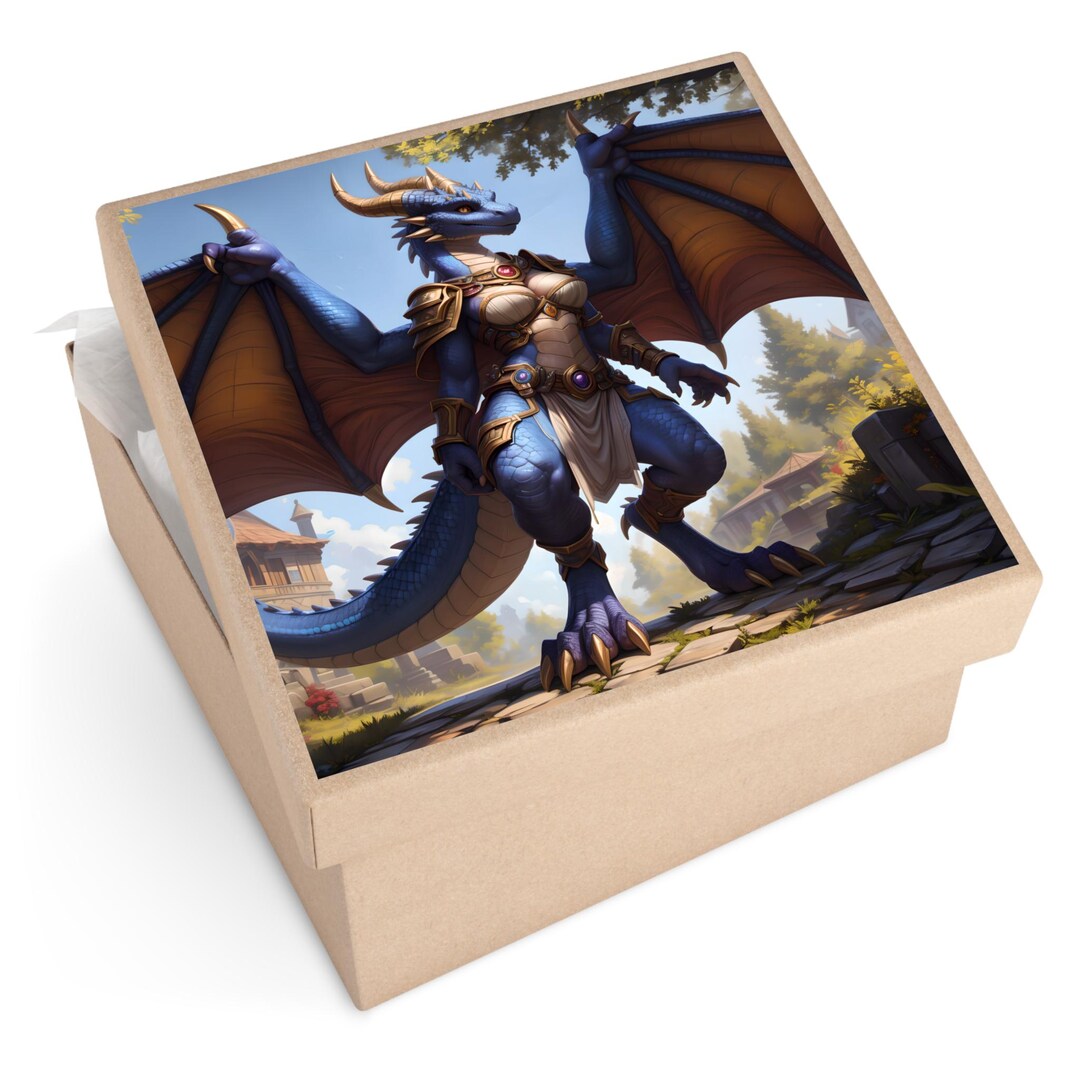Anthro Dragon Girl Vinyl Sticker - Perfect for Laptops, Water Bottles ...