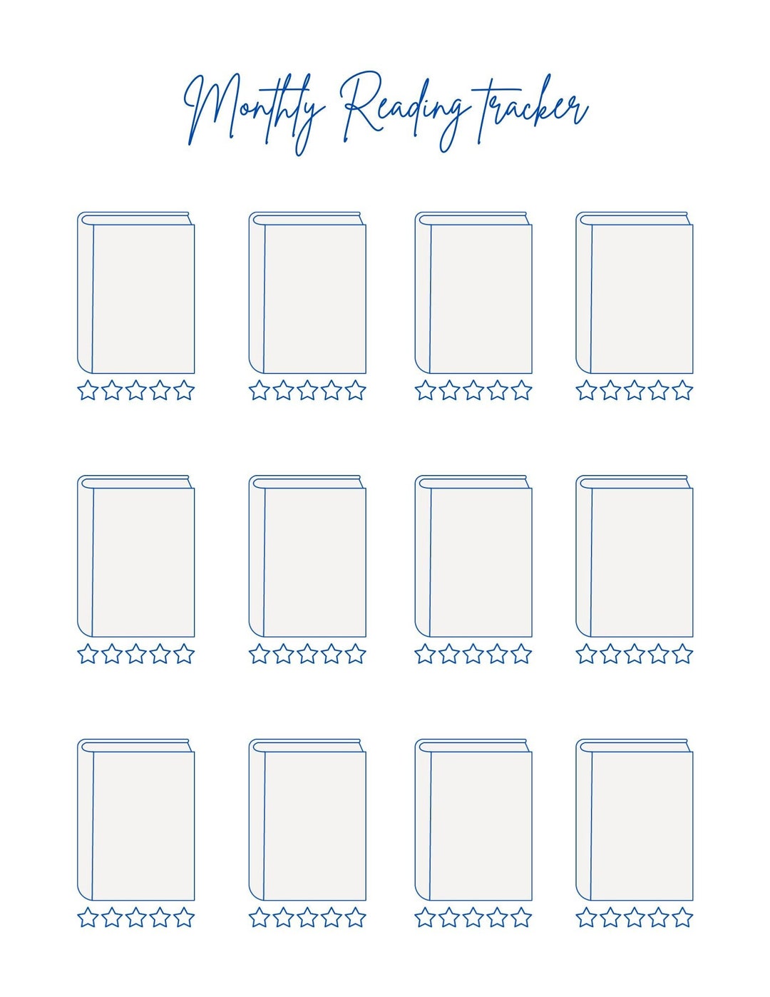 Reading Log Printable, Reading Tracker Printable, Reading Journal, Book ...