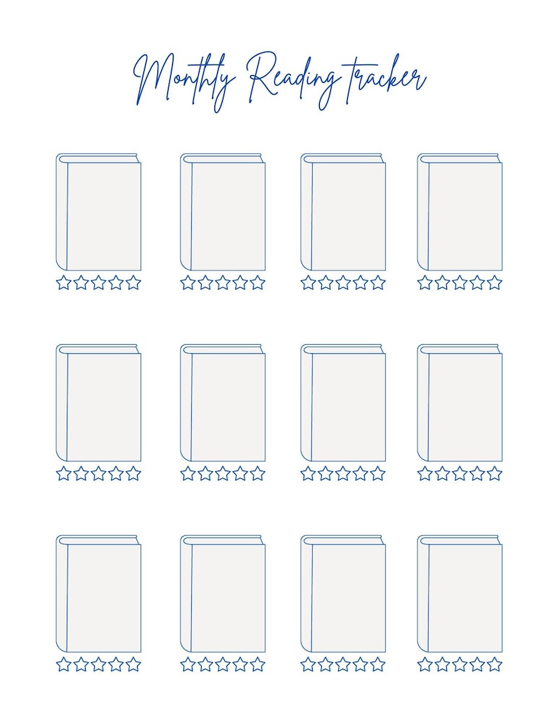 Reading Log Printable, Reading Tracker Printable, Reading Journal, Book ...