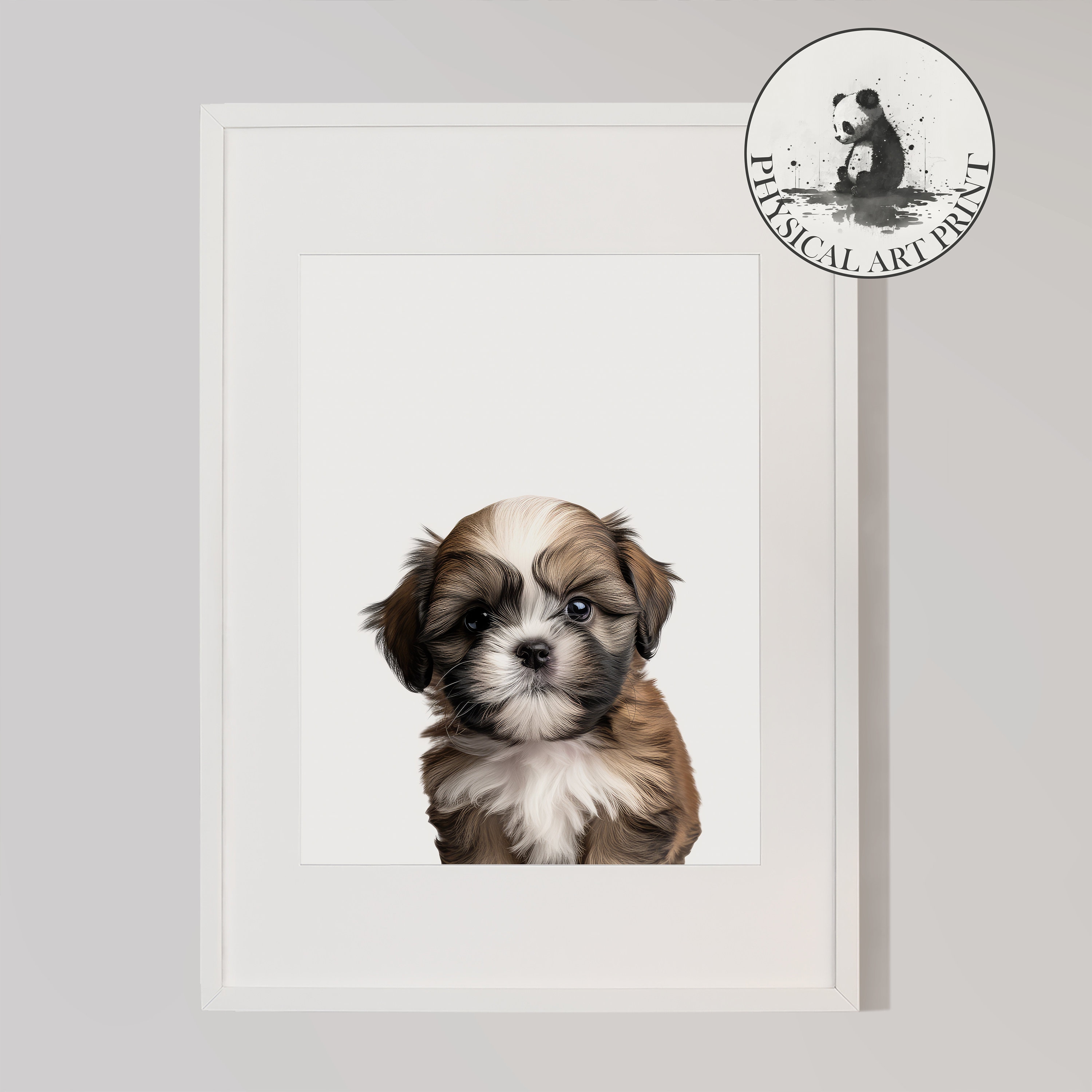 Shih Tzu Wall Art PHYSICAL PRINT , Animal Illustration, Nursery Wall ...