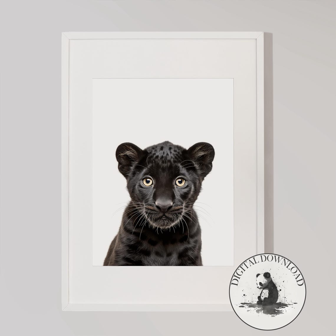Baby Panther Wall Art - DIGITAL DOWNLOAD, Cute Baby Panther ...