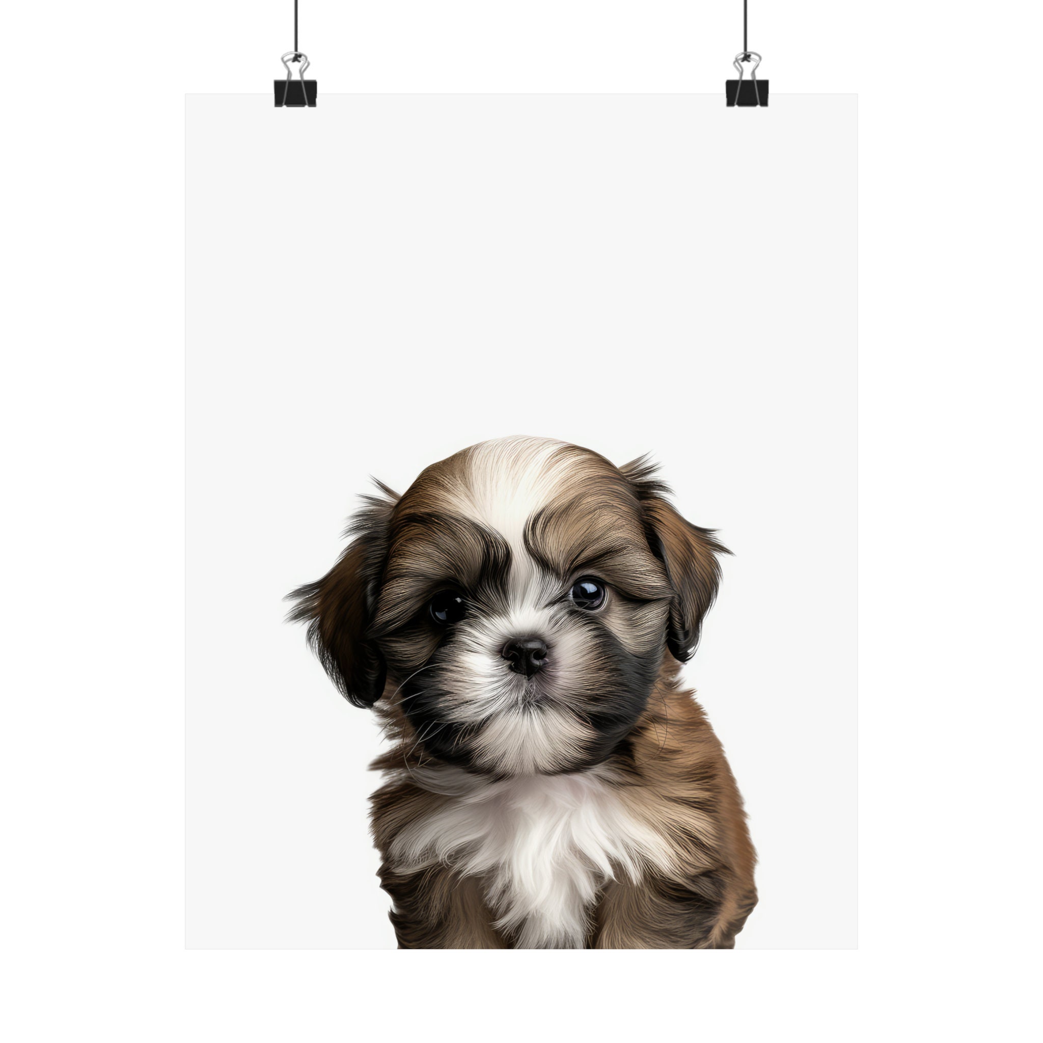 Shih Tzu Wall Art PHYSICAL PRINT , Animal Illustration, Nursery Wall ...