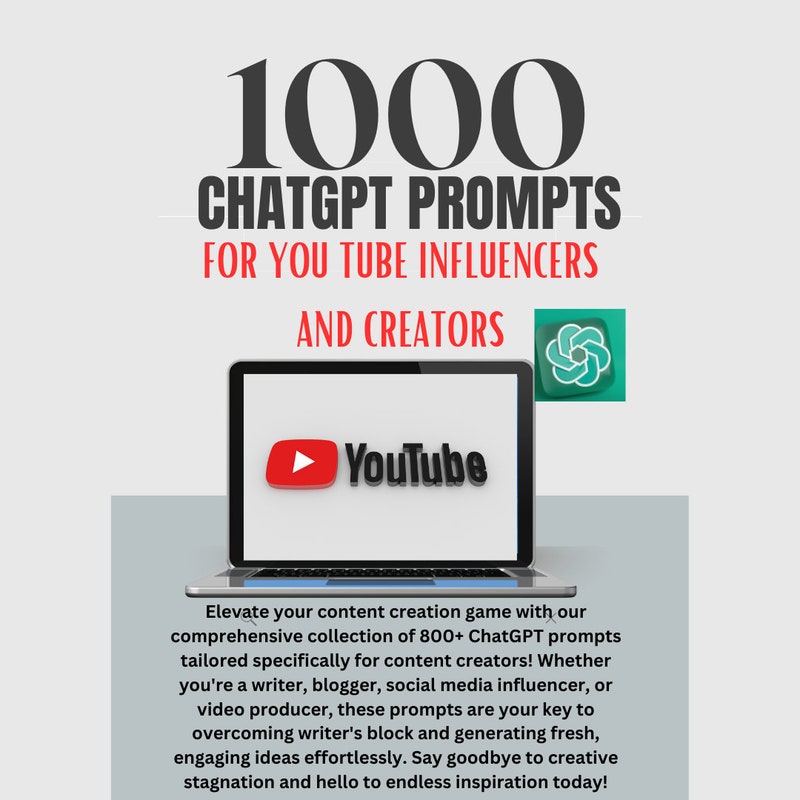 Chatgpt Prompts - Etsy