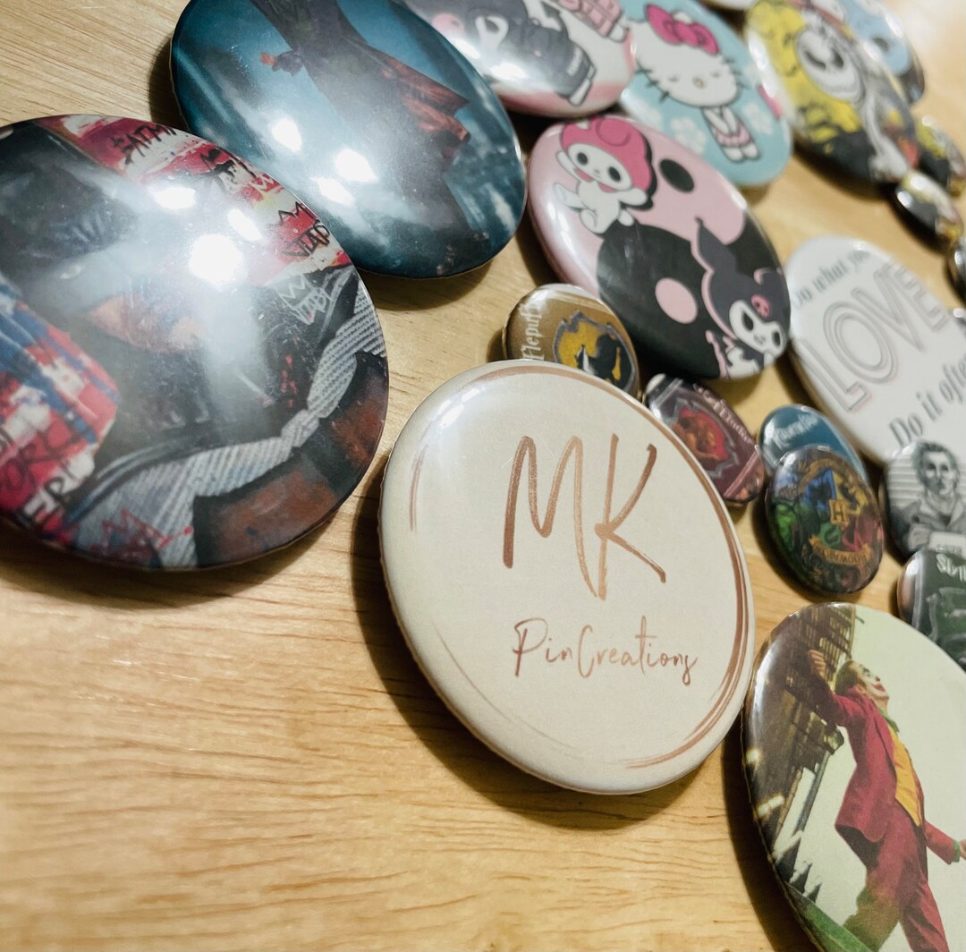 Custom Button Pins - Etsy
