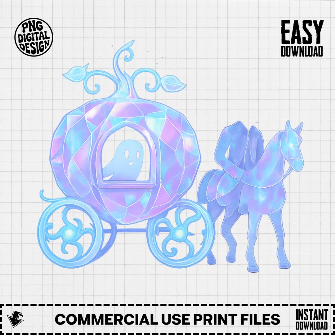 Ghost in Carriage PNG, Headless Horseman, Spooky Carriage Png ...