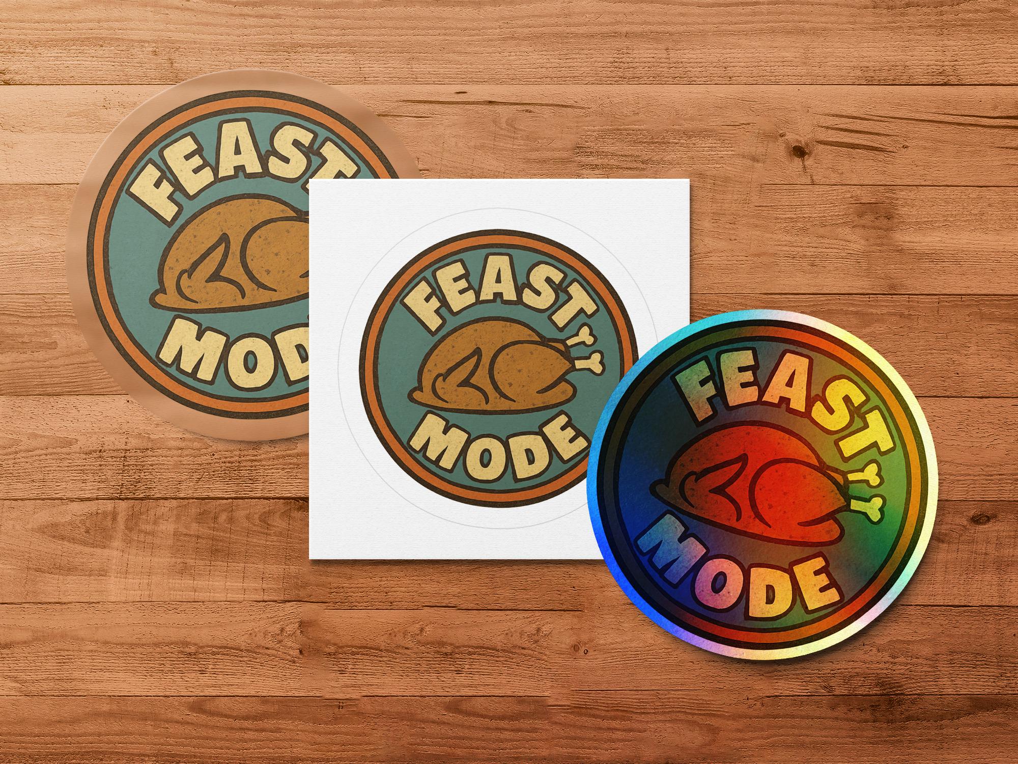 Feast Mode Turkey PNG: Funny Thanksgiving Design (digital Download) - Etsy