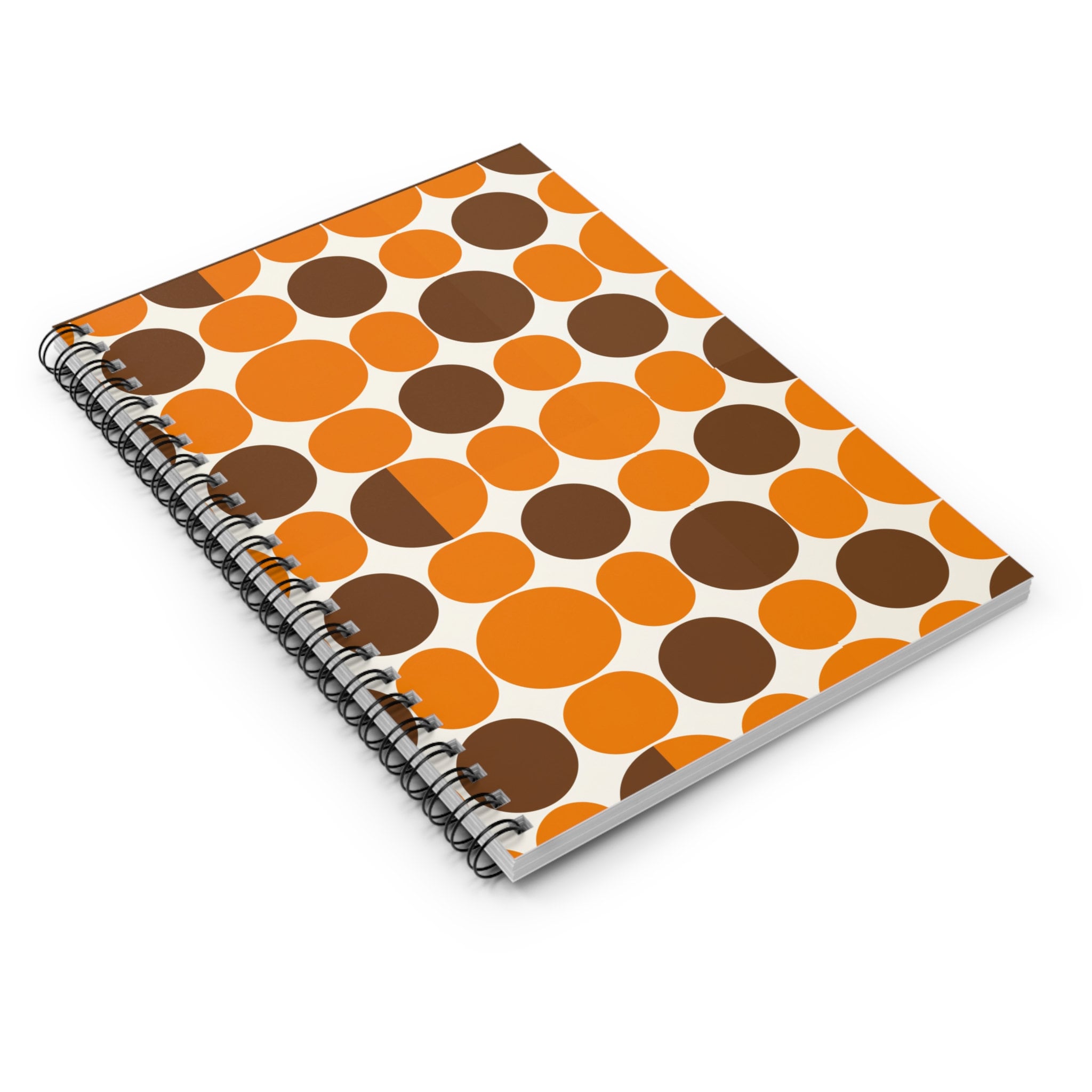 Spiral Notebook Ruled Line, 1950s 1960s 1970s Inspired, Retro Colors ...