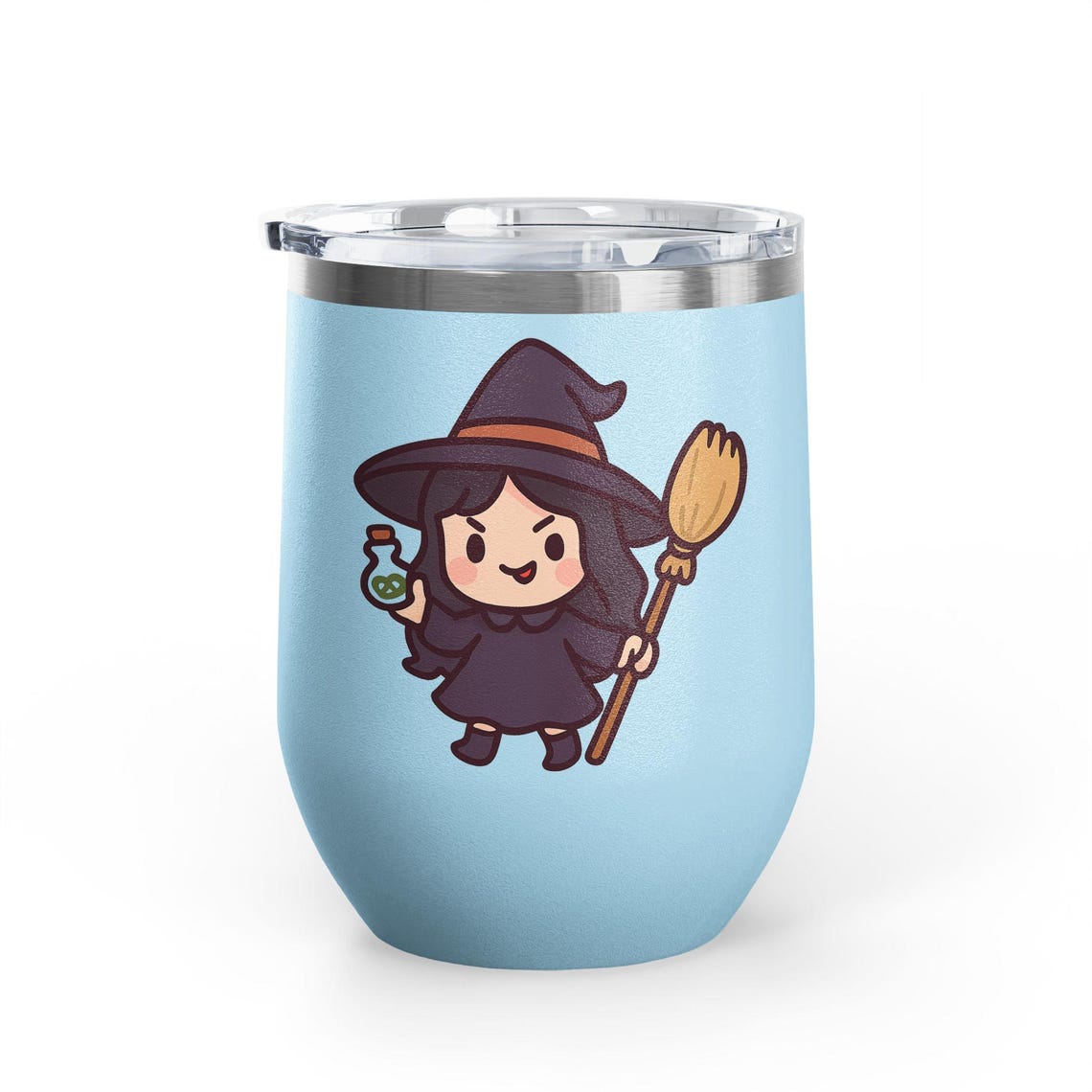 Cute Witch Png, Witch Clipart, Halloween Png, Kawaii Witch Png, Broom ...