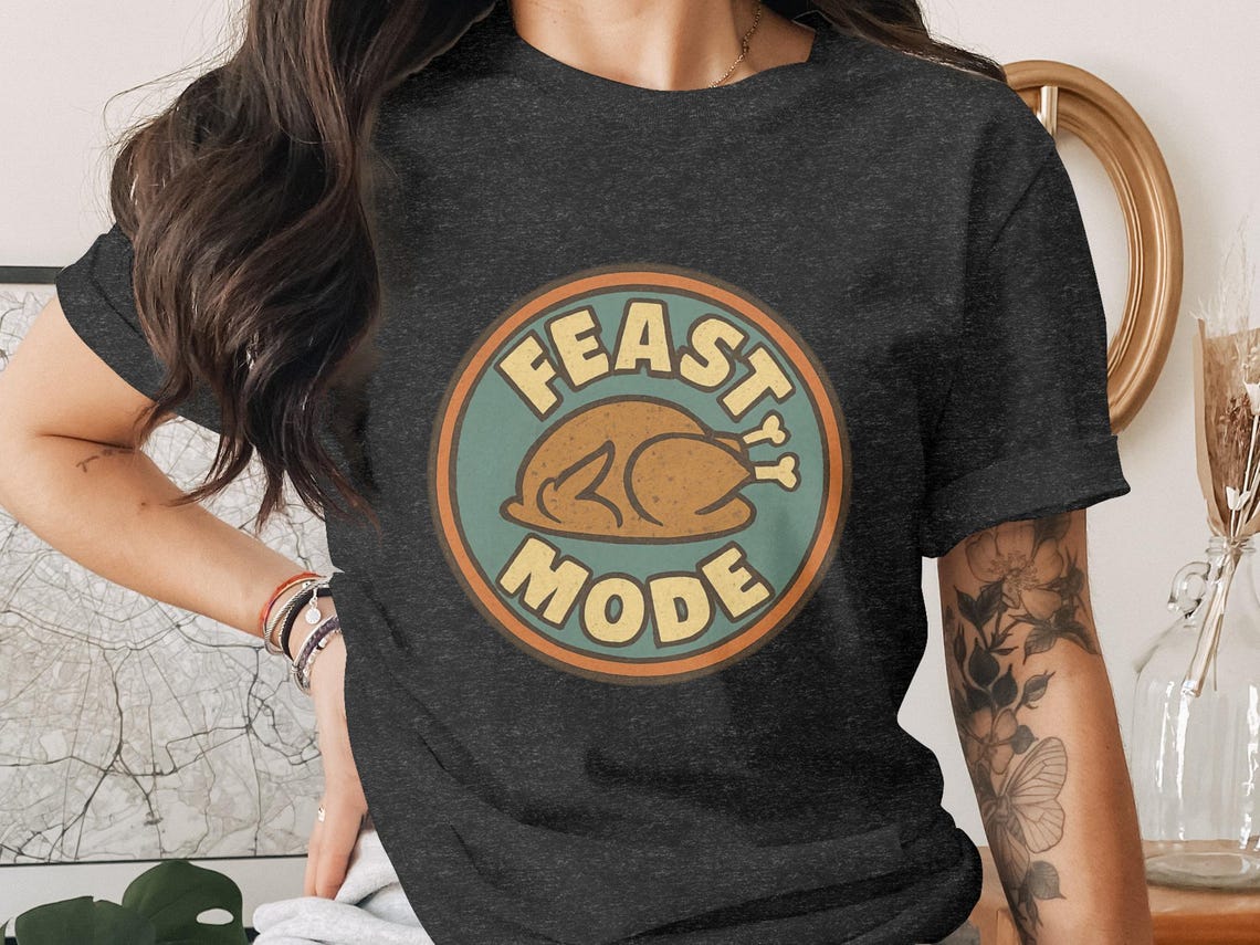 Feast Mode Turkey PNG: Funny Thanksgiving Design (digital Download) - Etsy