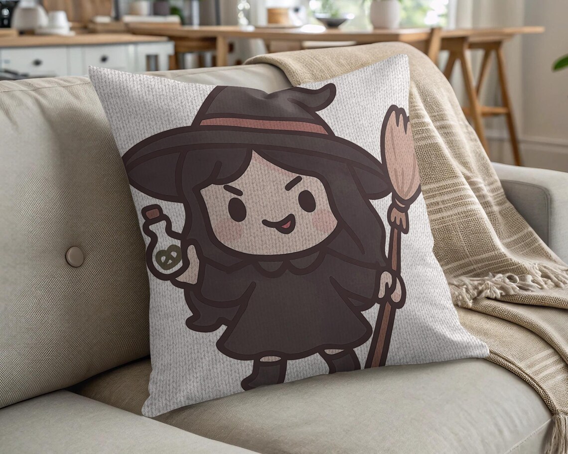 Cute Witch Png, Witch Clipart, Halloween Png, Kawaii Witch Png, Broom ...