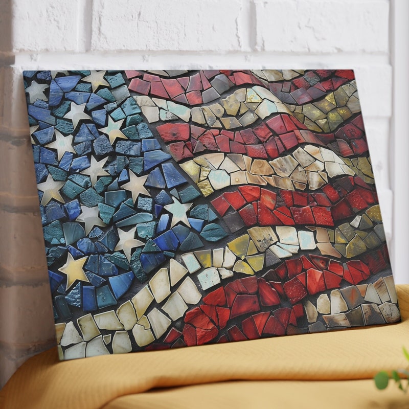 Mosaic American Flag - Etsy