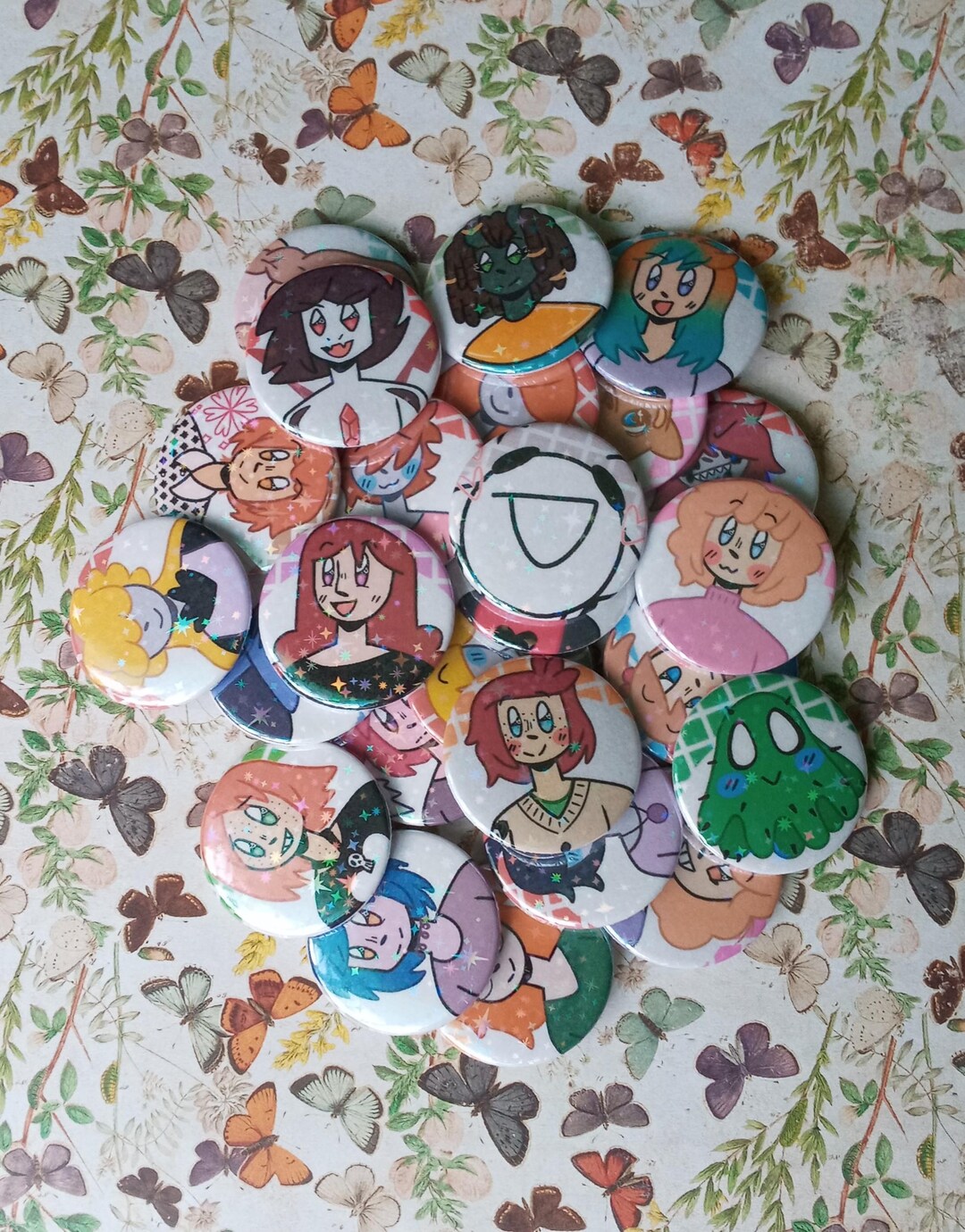Zoe Rock Sand Webcomic OC Pins - Etsy