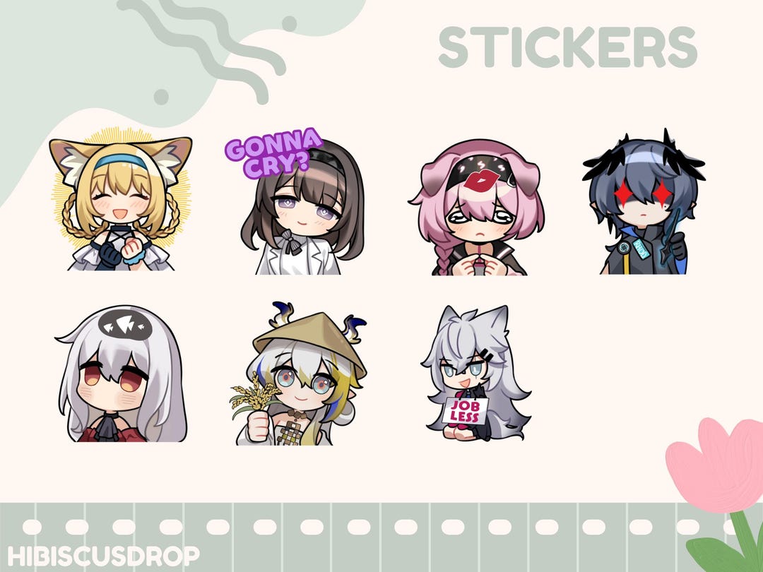 Buy Arknights Vinyl Stickers: Wisadel, Logos, Priestess, Suzuran ...