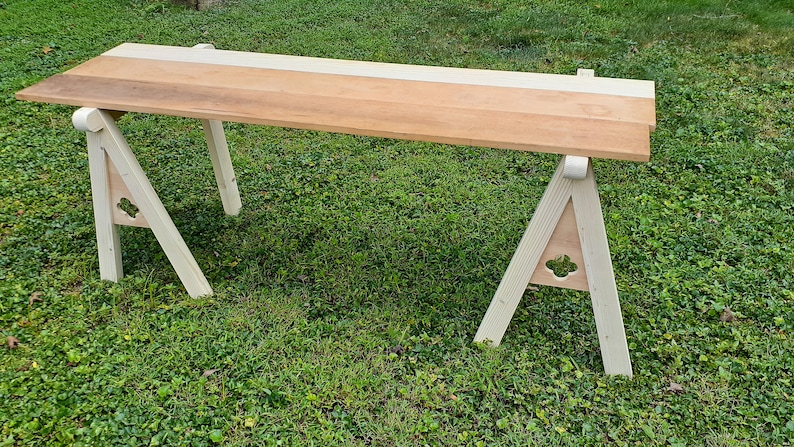 Pine - Medieval Style Trestle Table Legs - Etsy