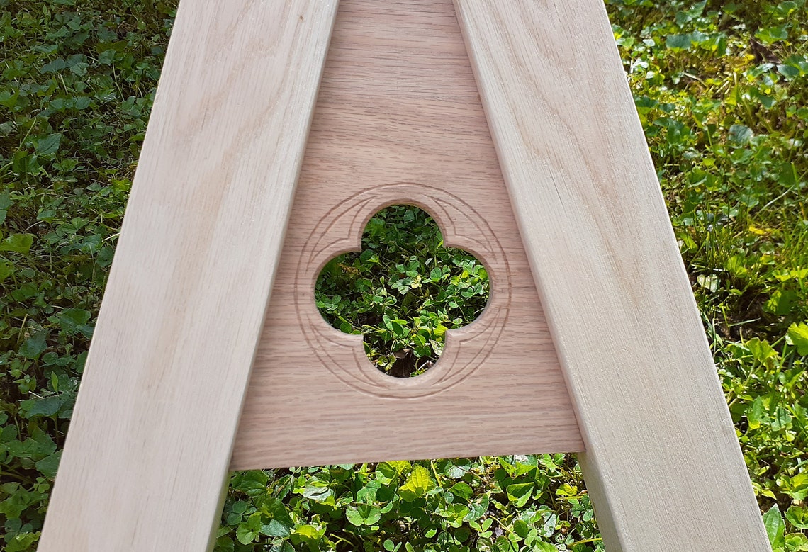 Red Oak - Medieval Style Trestle Table Legs - Etsy