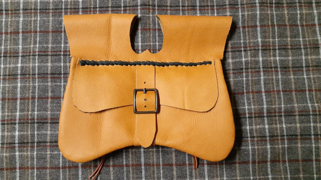 Medieval Style Belt Pouch (girdle Purse) With Two Chambers and Two ...