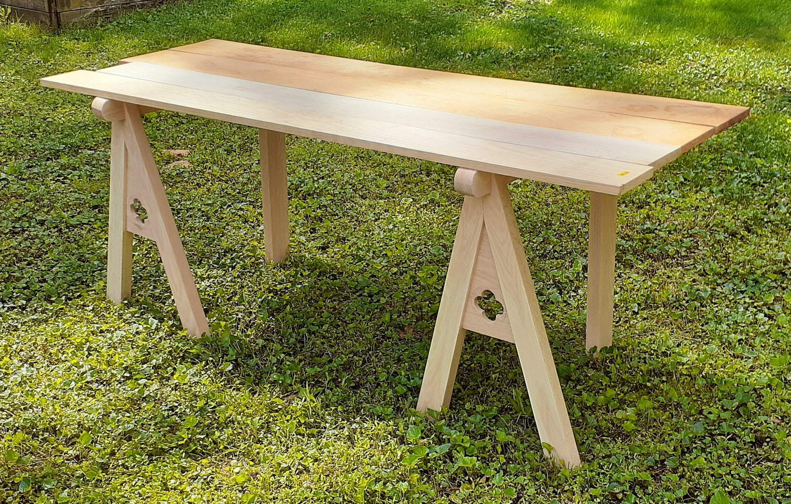 Red Oak - Medieval Style Trestle Table Legs - Etsy