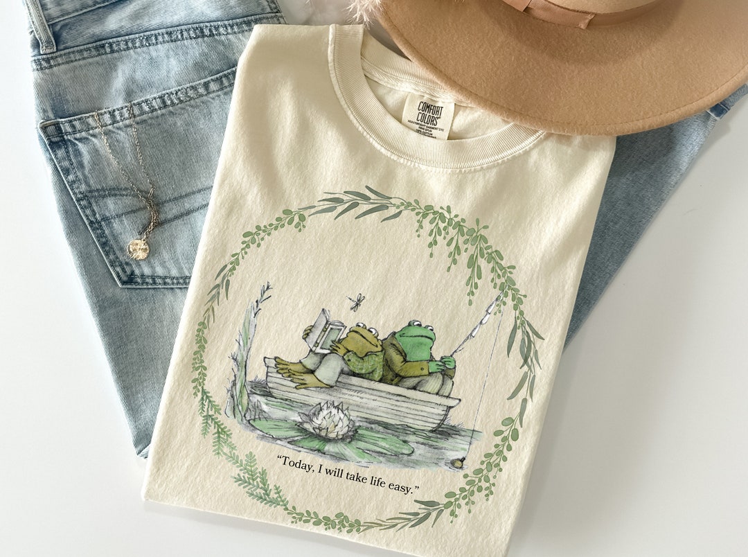 Frog and Toad Shirt, Take Life Easy, Vintage Classic Book Shirt, Frog ...