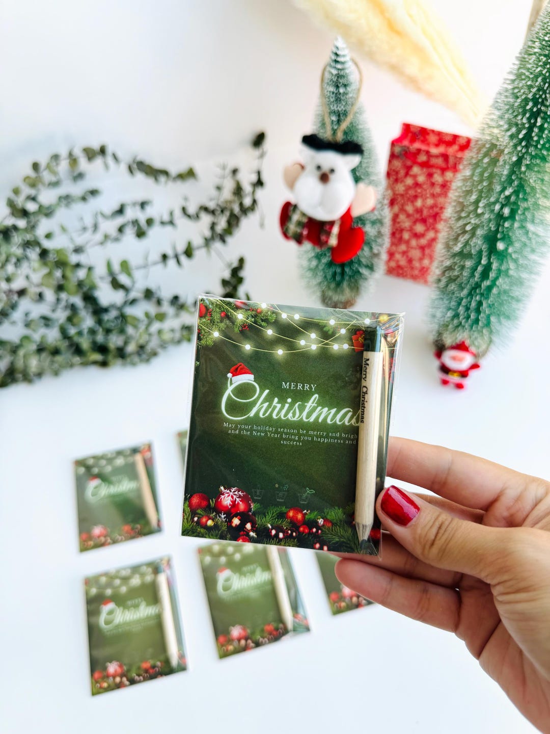 Small Christmas Personalized Placeholder personalized Seed Pen Thank ...