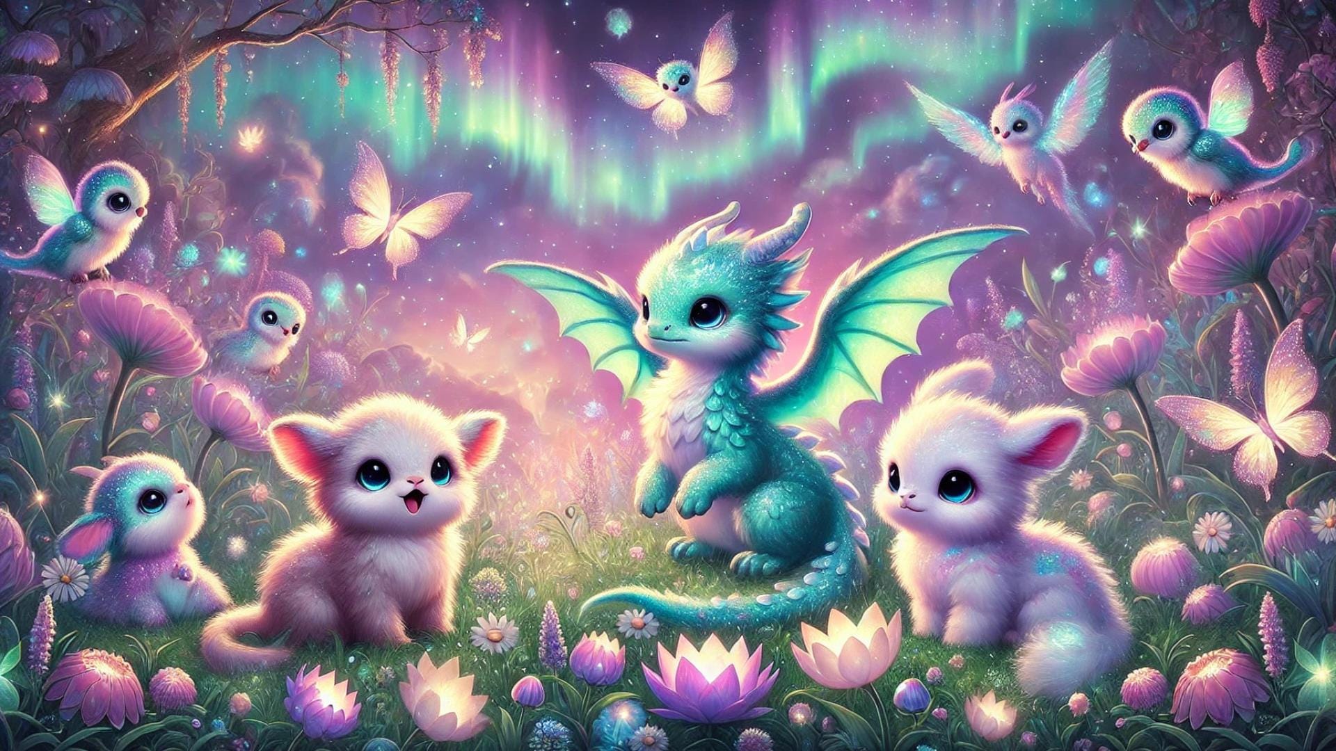 Cute Fantasy Friends Desktop Wallpapers – Adorable Digital Art ...