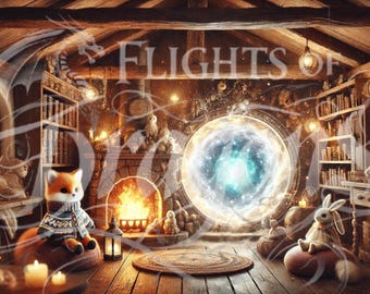 Enchanted Fantasy Landscape Desktop Wallpaper | Magical Castle Digital ...