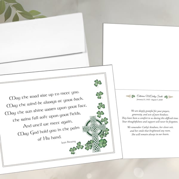Irish Sympathy Card - Etsy
