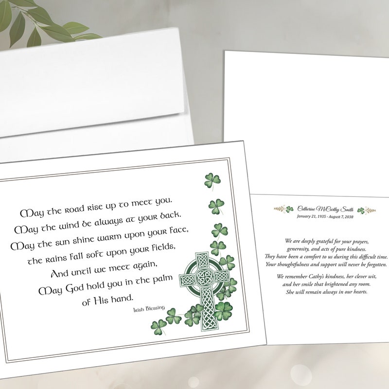 Irish Sympathy Card - Etsy