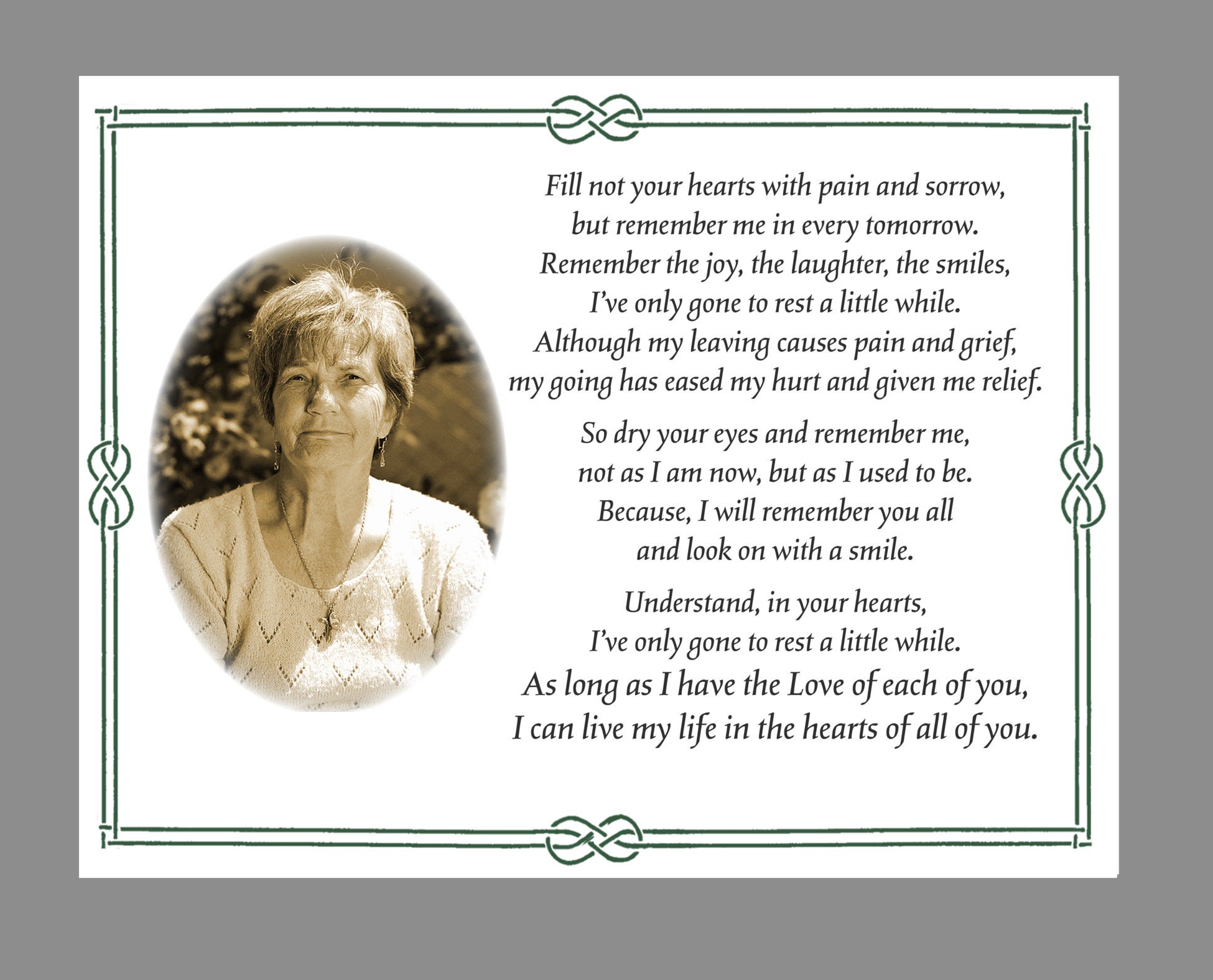 Funeral Thank You Notes Sympathy Acknowledgement Cards Celtic Knot ...