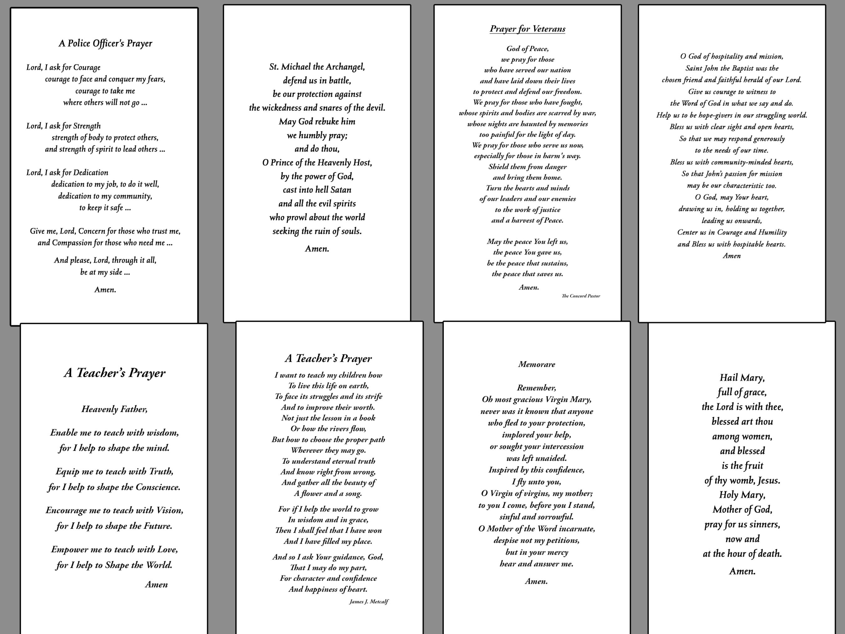 Custom Prayer Cards Laminated - Etsy