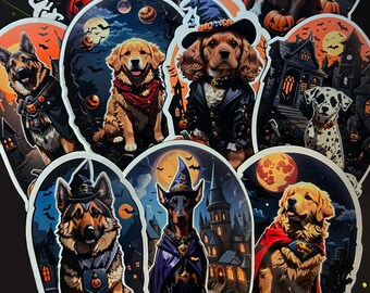Dog Stickers One Inch Big Dog Round Seals - Etsy