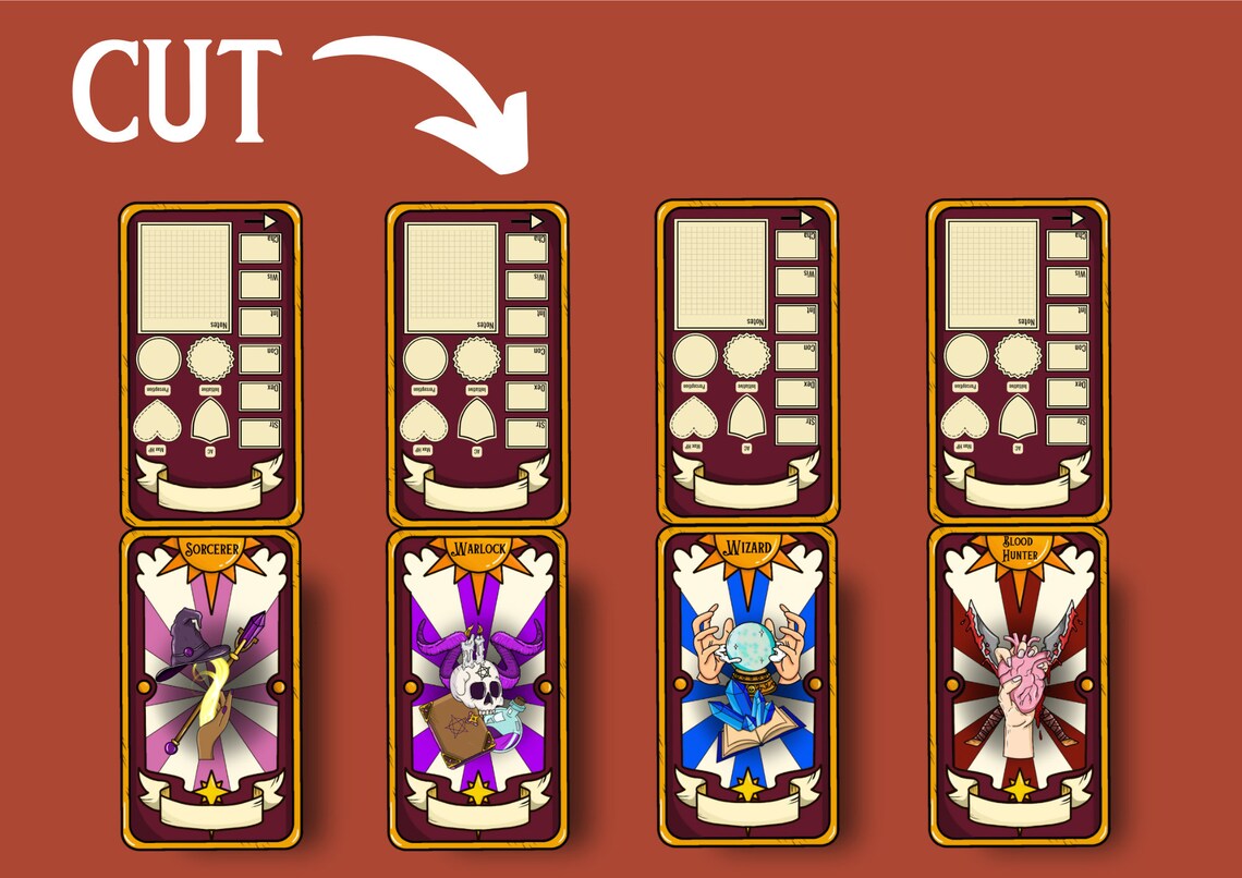 Initiative Tracker Dnd 5e Printable Dungeons and Dragons Cards ...