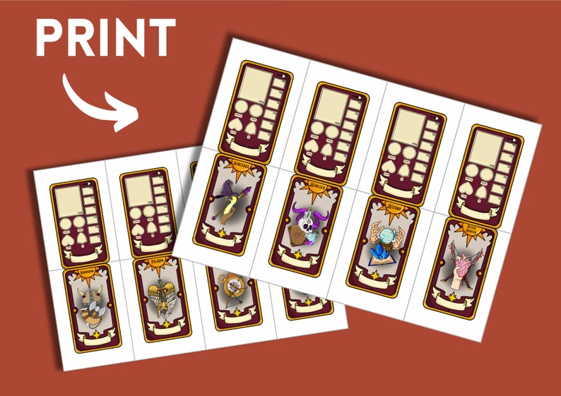 D&D 5e Initiative Tracker Printable Dungeons and Dragons Cards ...