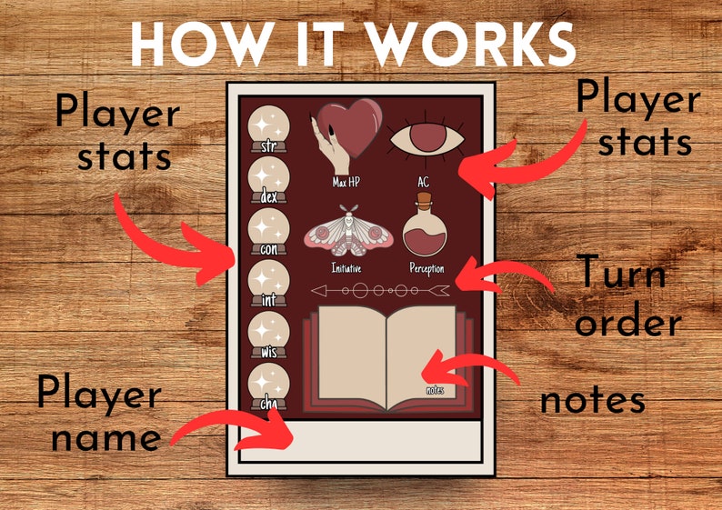 D&D 5e Initiative Tracker Printable Dungeons and Dragons Witch ...