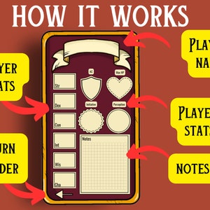 Initiative Tracker Dnd 5e Printable Dungeons and Dragons Cards ...