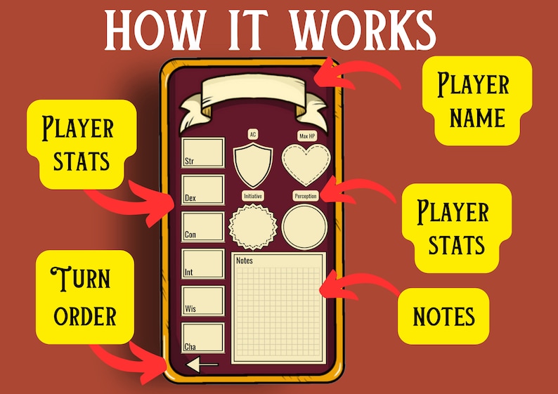 Initiative Tracker Dnd 5e Printable Dungeons and Dragons Cards ...