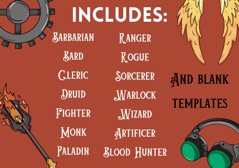 D&D 5e Initiative Tracker Printable Dungeons and Dragons Cards ...