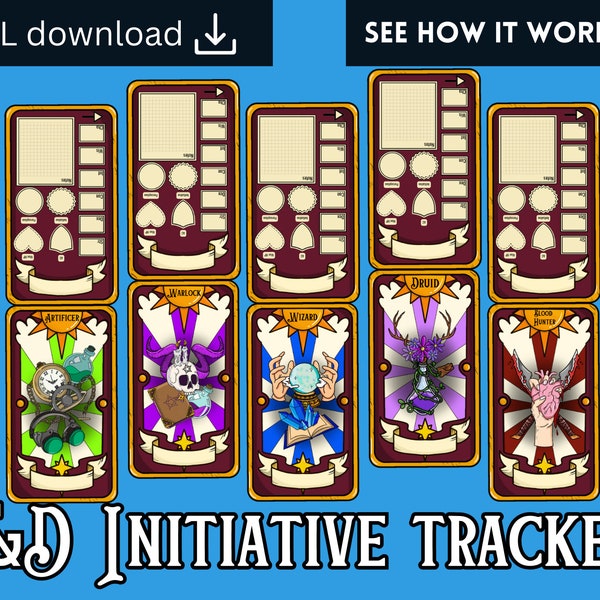 Dnd Initiative Markers - Etsy