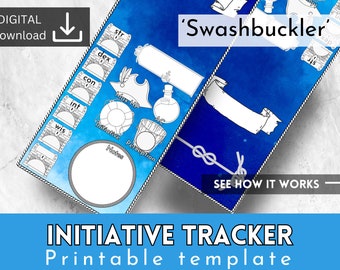 D&D 5e Initiative Tracker Printable Dungeons and Dragons Cards ...