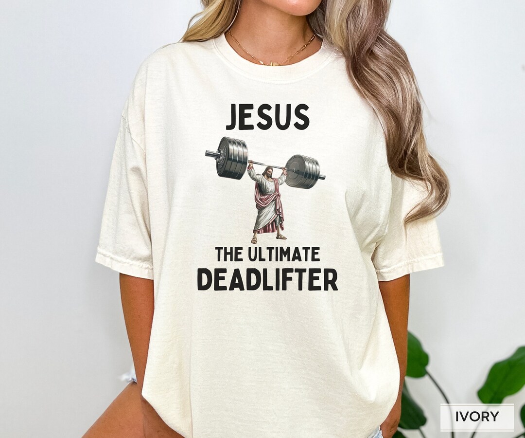 Oversized Gym Pump Cover Comfort Colors Shirt Funny Christian Jesus ...